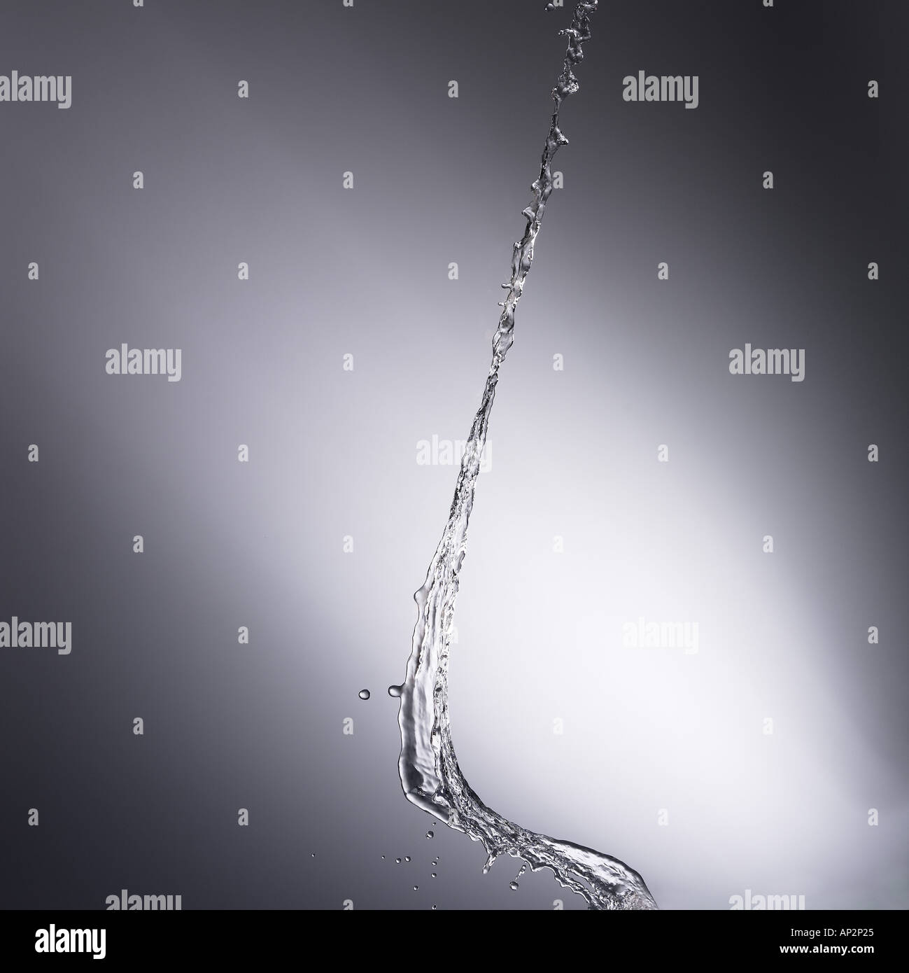 IQP72631 Water drop splash with grey background Stock Photo - Alamy