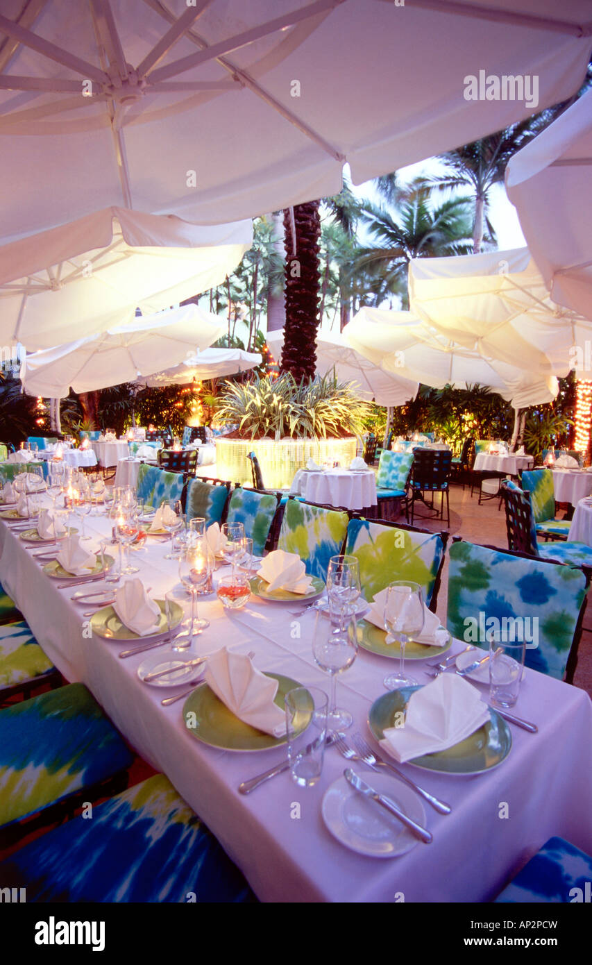 Wish Restaurant at The Hotel, South Beach, Miami, Florida, USA Stock ...