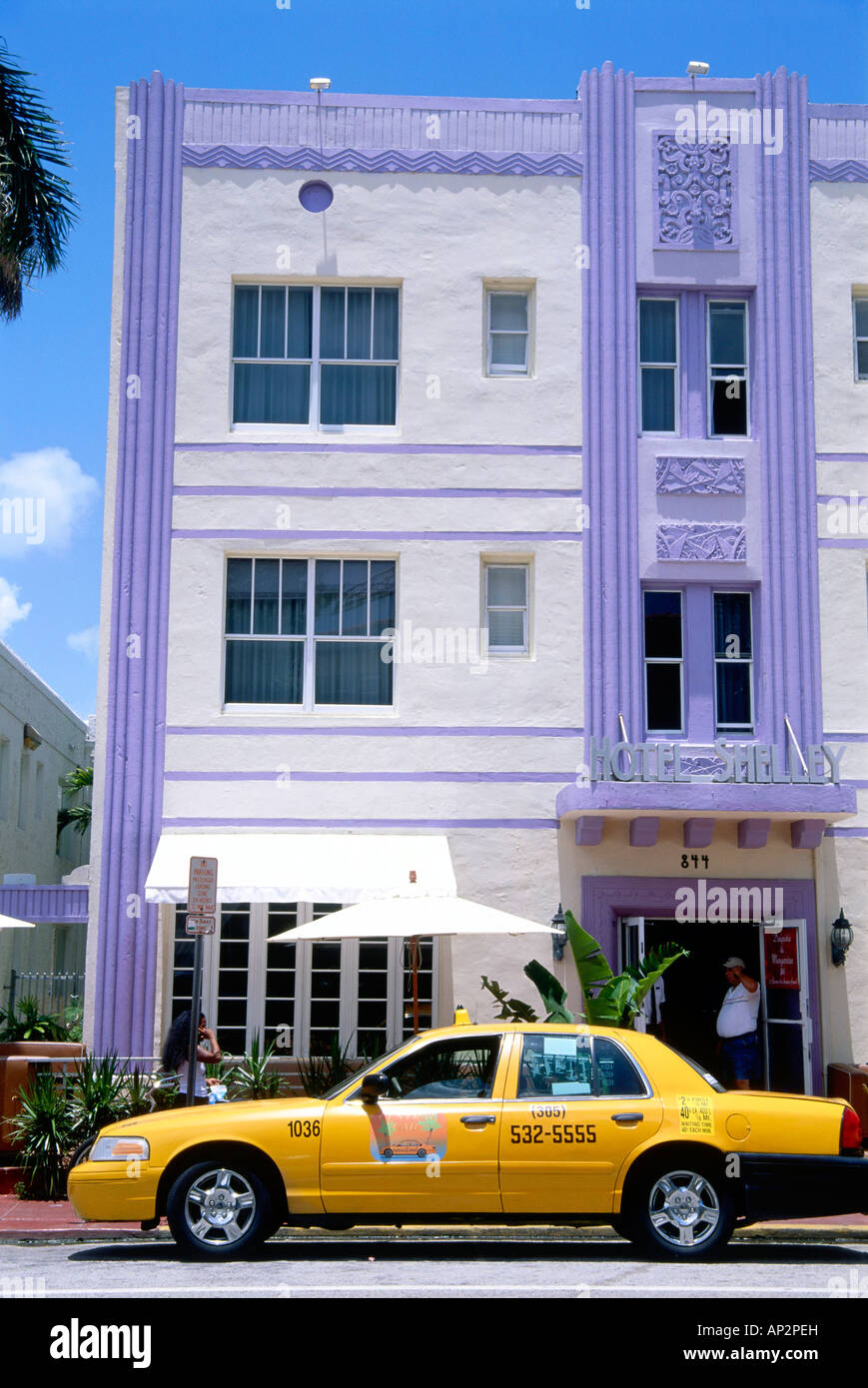 Hotel Shelly, Collins Avenue, South Beach, Miami, Florida, USA Stock ...