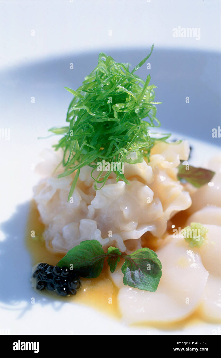 Live Geoduck with Yuzu and Baby Red Shiso, Hotel Setai, South Beach ...