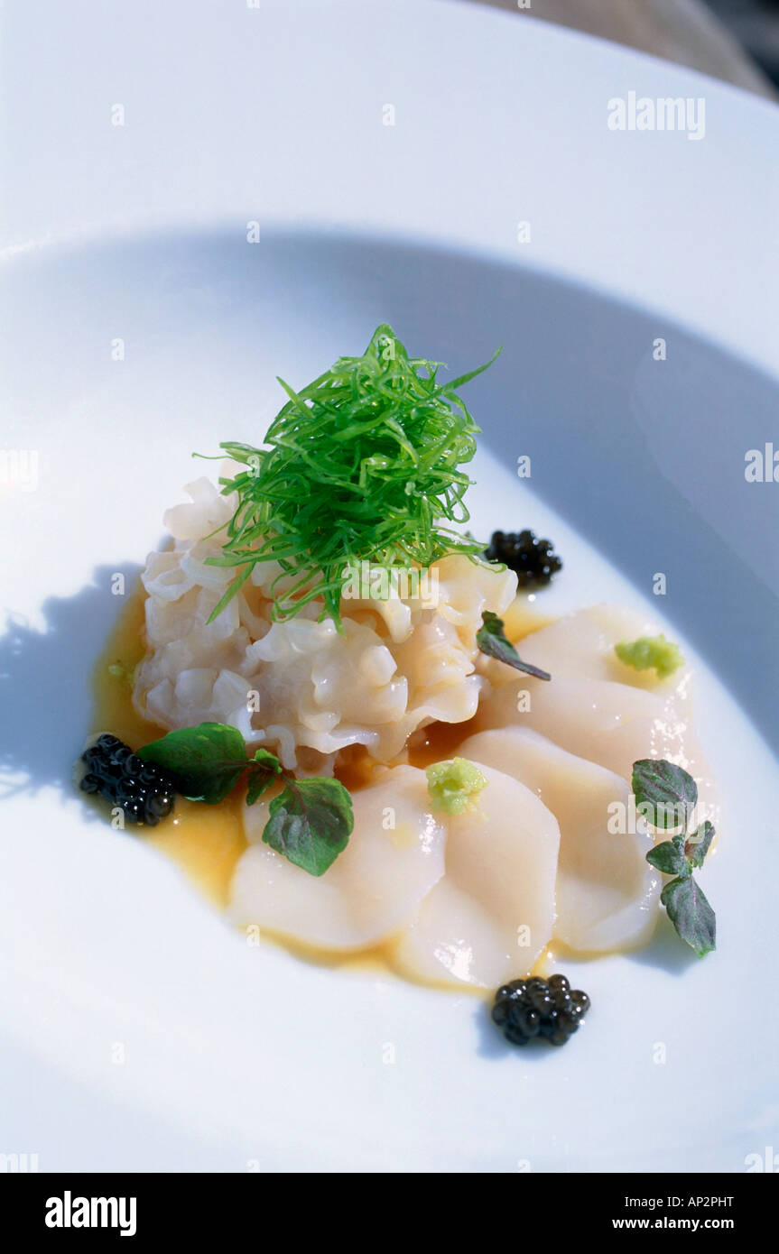 Live Geoduck with Yuzu and Baby Red Shiso, Hotel Setai, South Beach ...