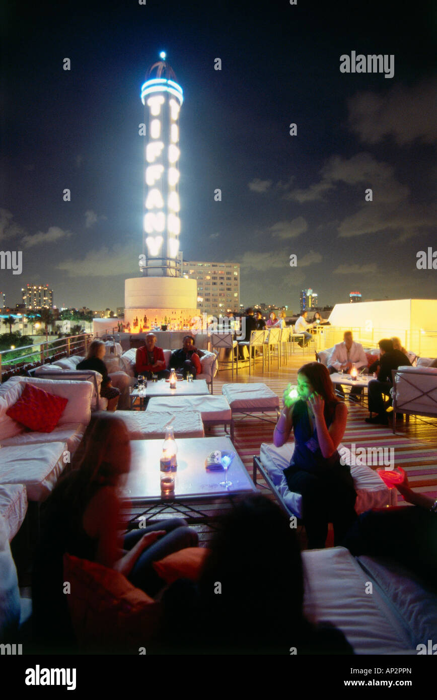 Spire Bar & Lounge at The Hotel, South Beach, Miami, Florida, USA Stock ...