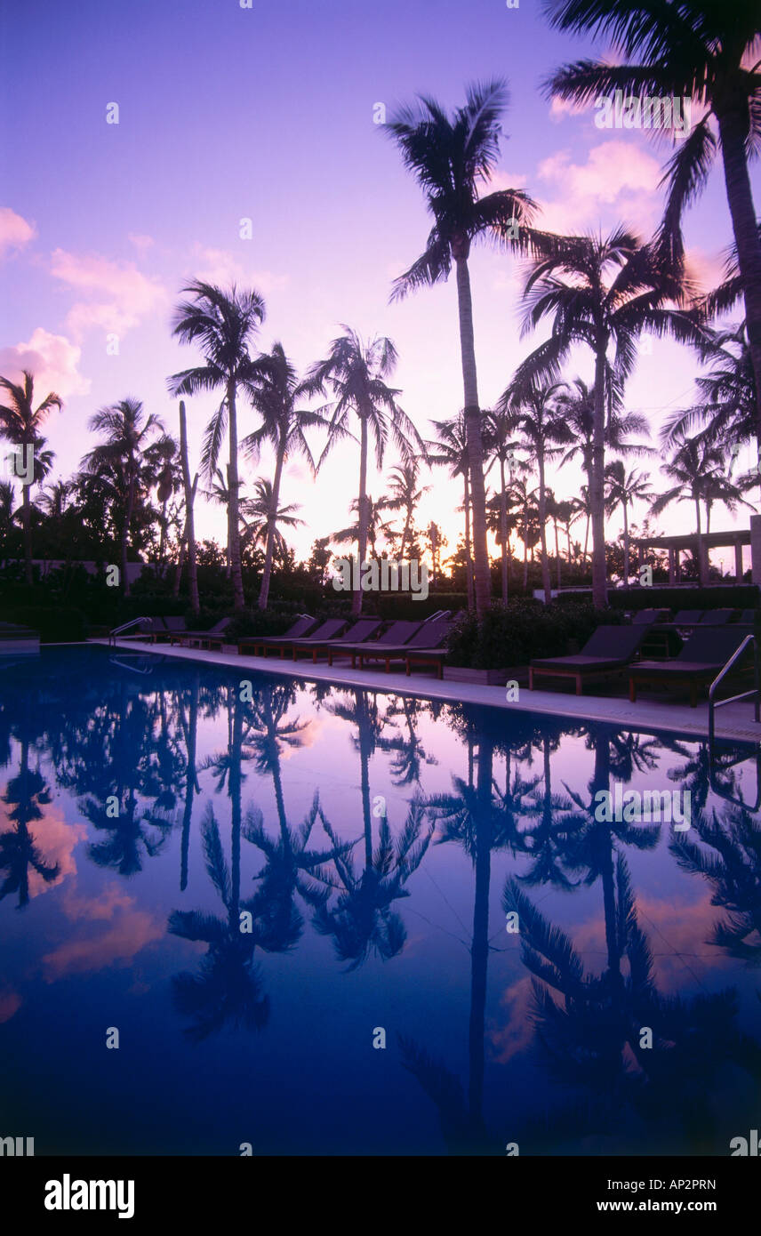 Swimming Pool, Spa Area, Hotel Setai, South Beach, Miami, Florida, USA ...