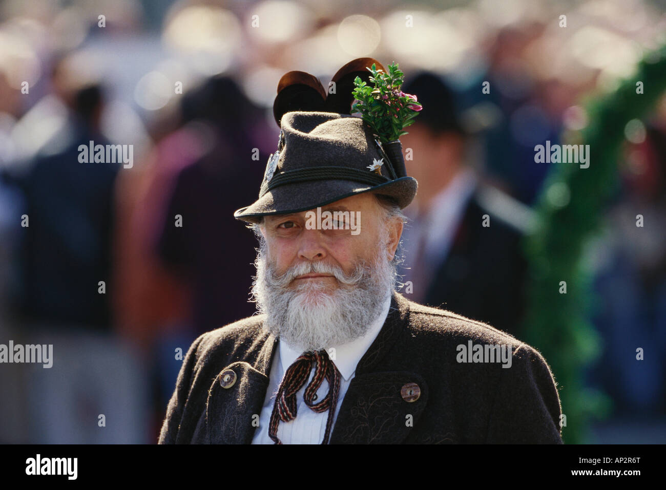 Bavarian man in traditional hat hi-res stock photography and images - Alamy