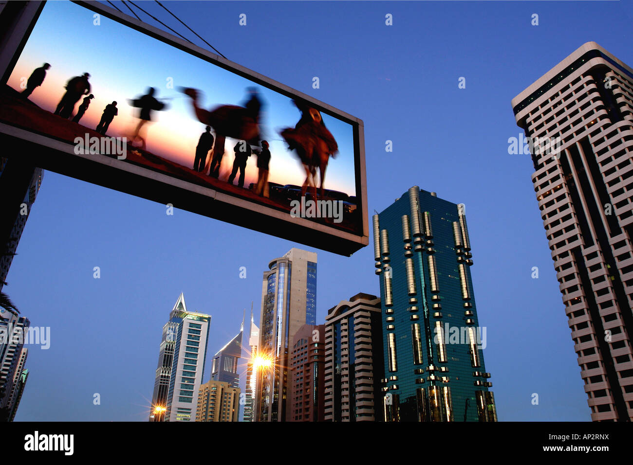 Sheik zayed road sign hi-res stock photography and images - Alamy