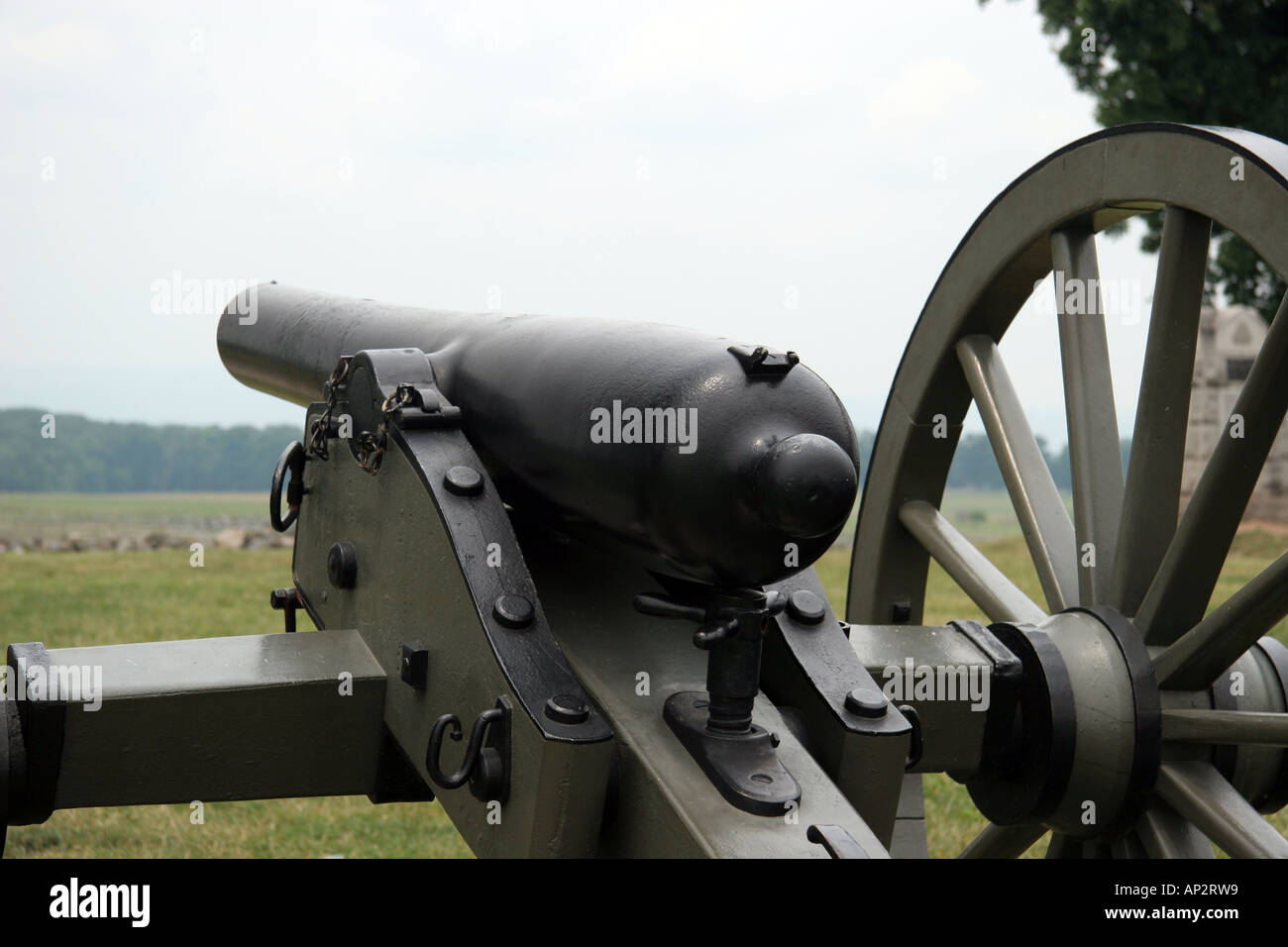 Cannon at Gettysburg Battlefield Stock Photo - Alamy