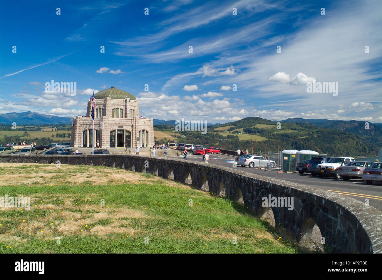 Crown Point Vista House Oregon Historic Columbia River Scenic Highway ...
