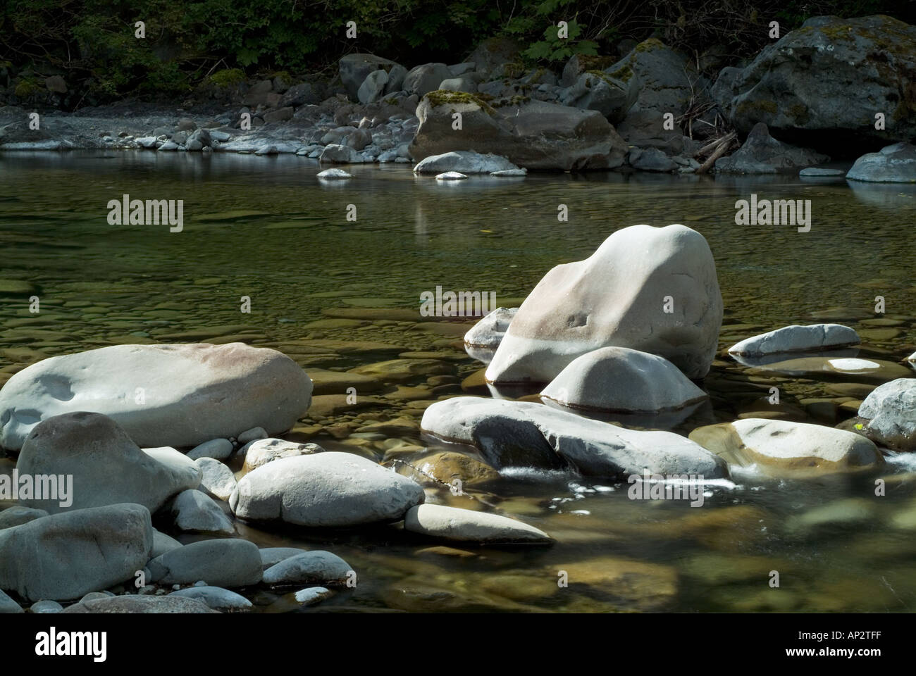 Olympic National Forest Sol Duc River Washington State WA Park rocks in ...