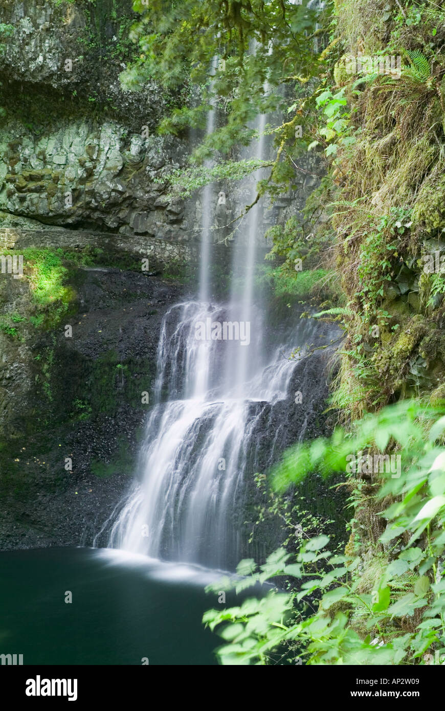 Lower South Falls at Silver Falls State Park near Silverton Oregon OR ...