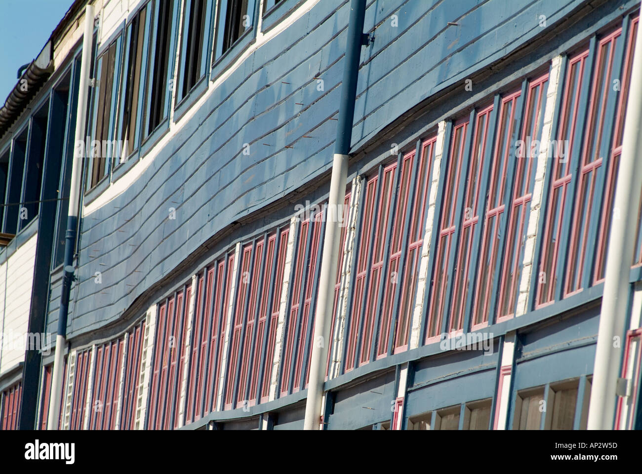 architecture Seattle Washington windows wavy Stock Photo - Alamy