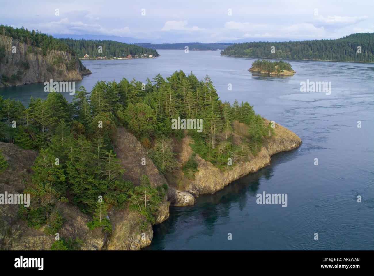 Deception Pass State Park at Whidbey Island Washington State WA Stock ...