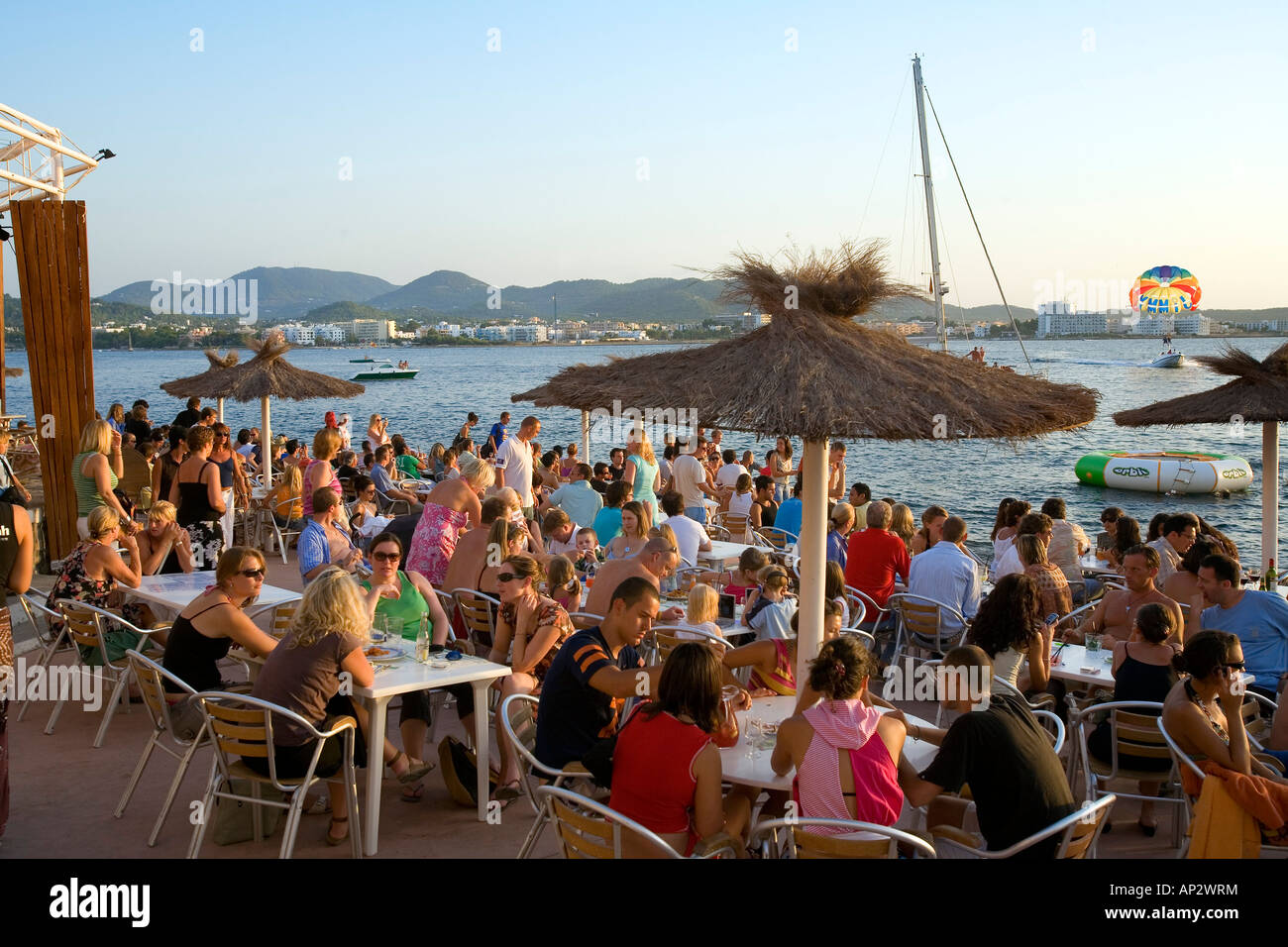 Cafe del Mar, Sant Antoni de Portmany, Ibiza, Balearic Islands, Spain ...
