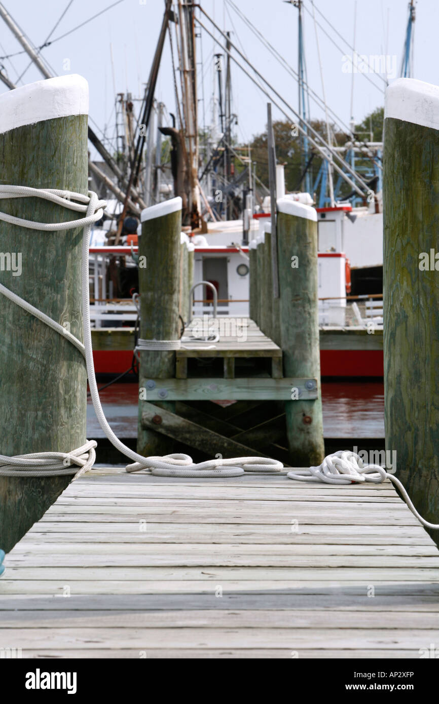 A pier at Hyannis Port harbor, Cape Cod, Massachusetts, USA Stock Photo ...