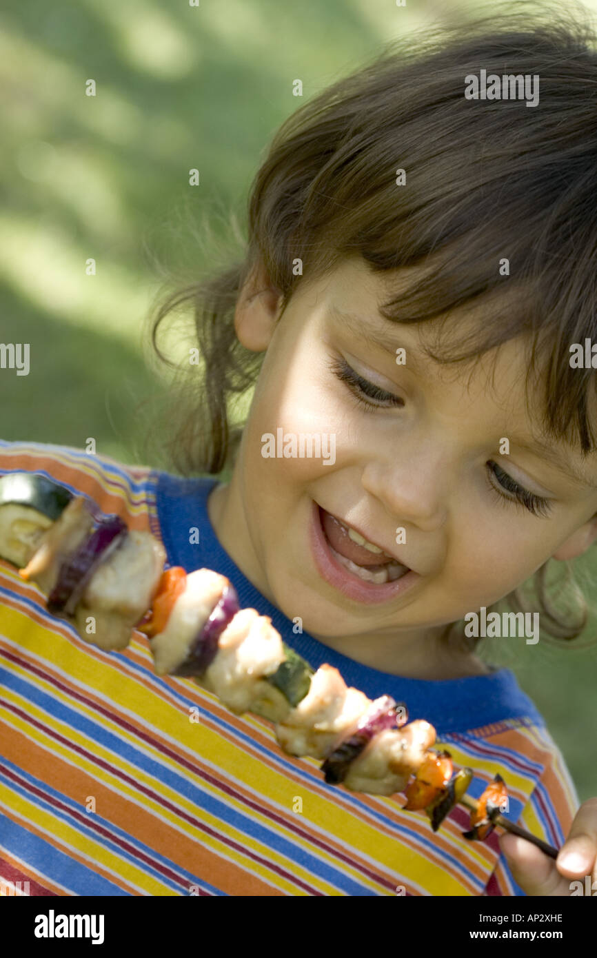 child on the barbecue Stock Photo - Alamy