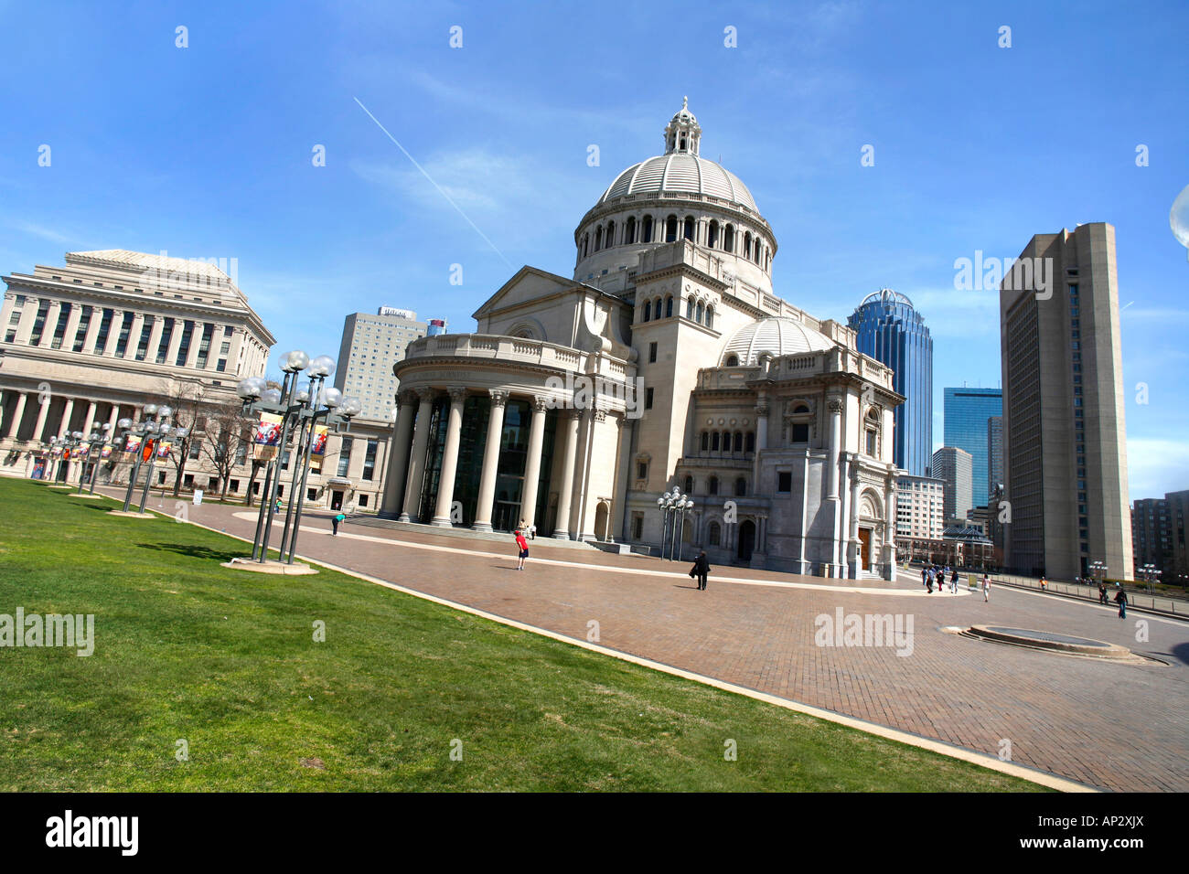 Christian Science Church Plaza, Boston, Massachusetts, USA Stock Photo ...
