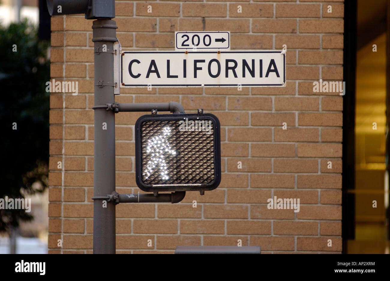Walk sign on San Francisco street Stock Photo - Alamy