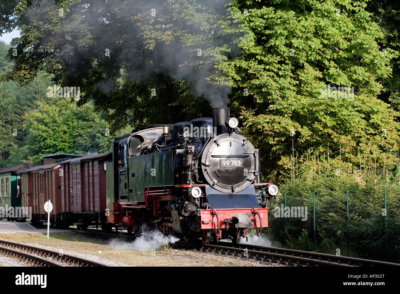Steam Engine, Rasender Roland, Ruegen, Baltic Sea, Mecklenburg-Western ...