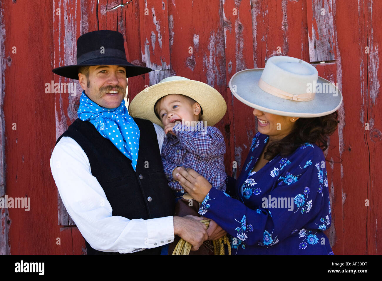 cowboy-family, wildwest, Oregon, USA Stock Photo - Alamy