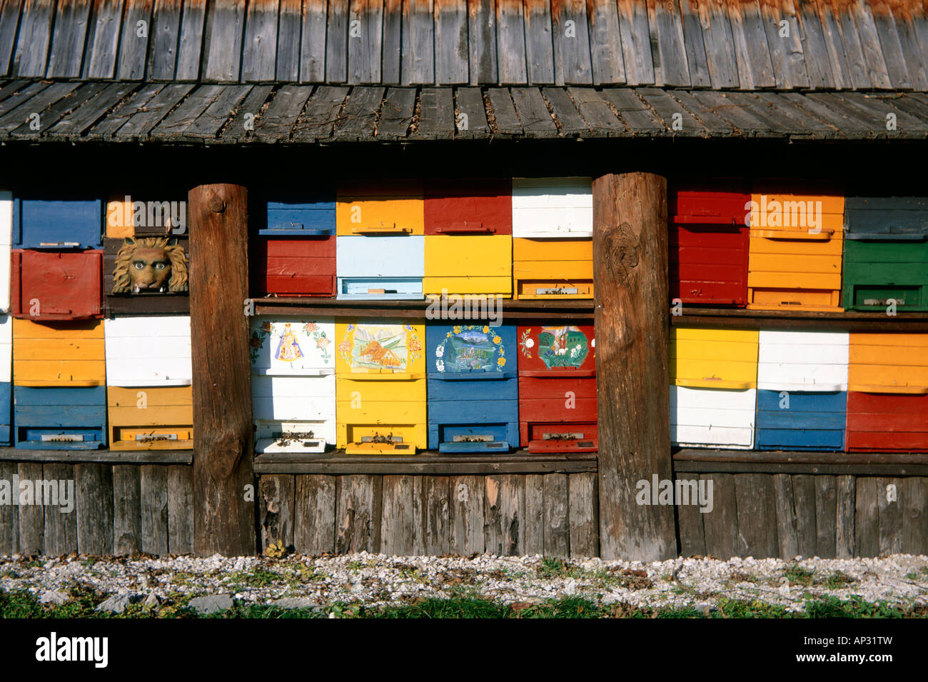 Beehives slovenia hi-res stock photography and images - Alamy