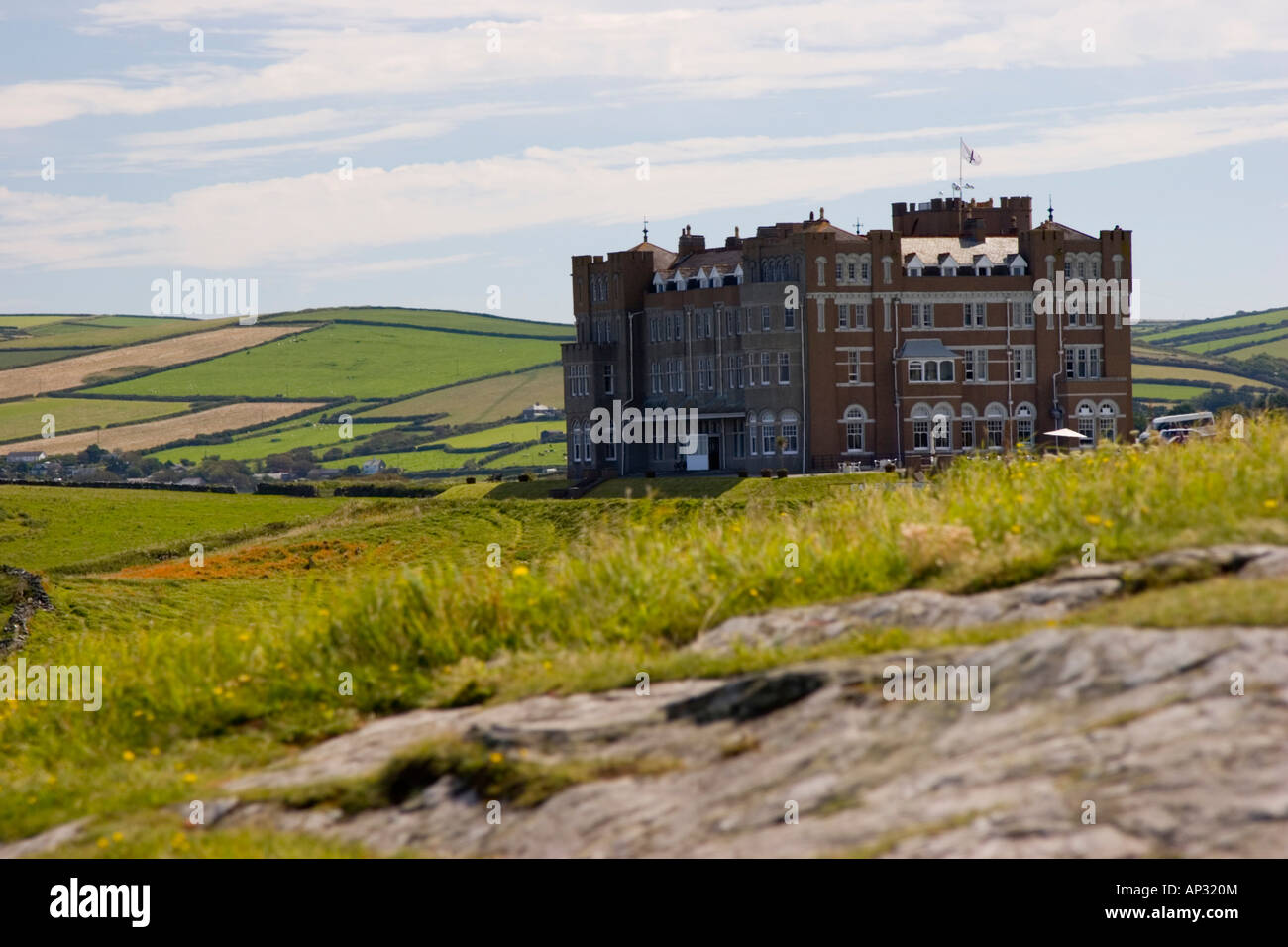 King Arthur s Castle Hotel in Tintagel Cornwall Stock Photo - Alamy