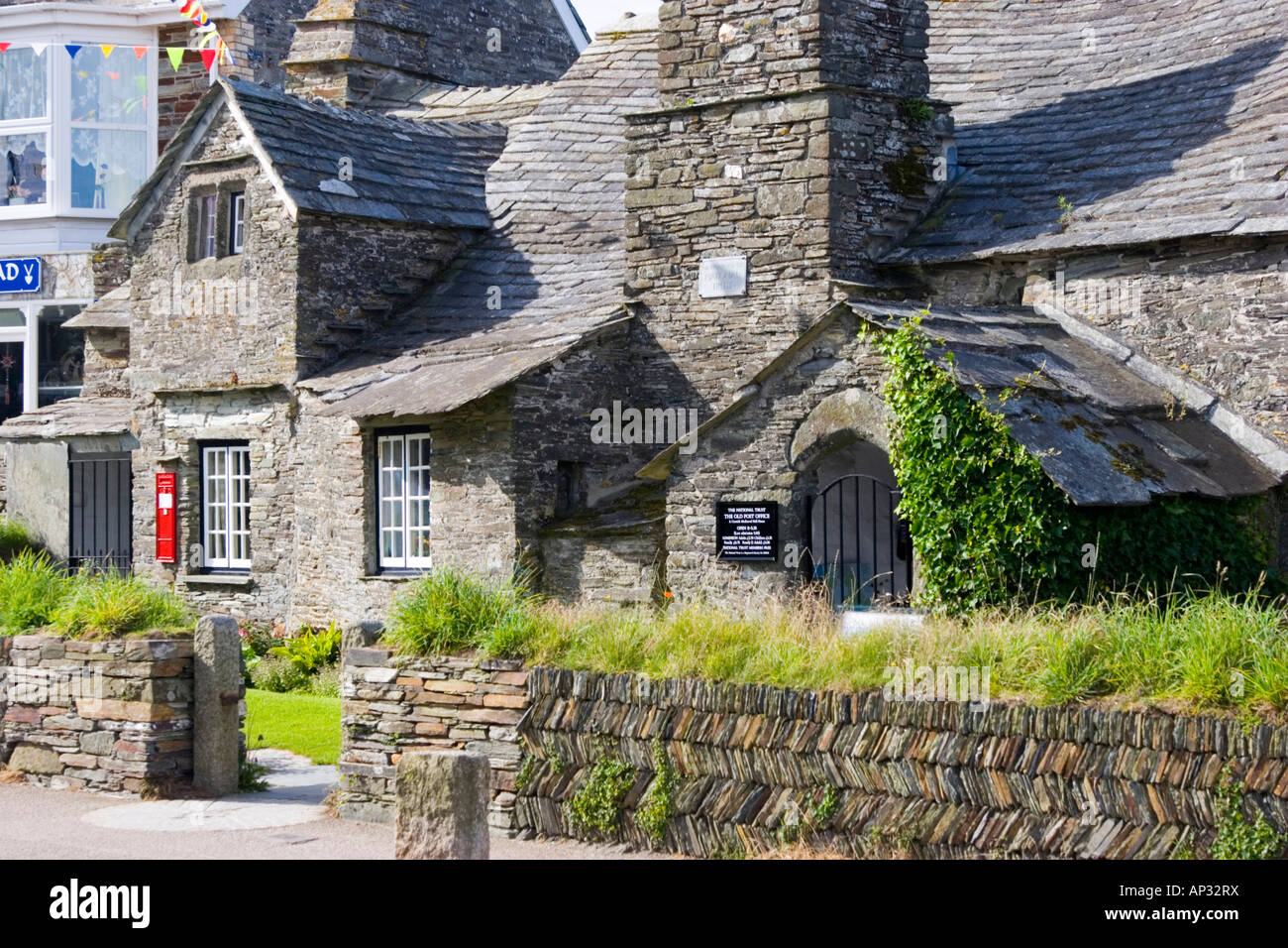 The ancient post office in Tintagel North Cornwall Stock Photo - Alamy