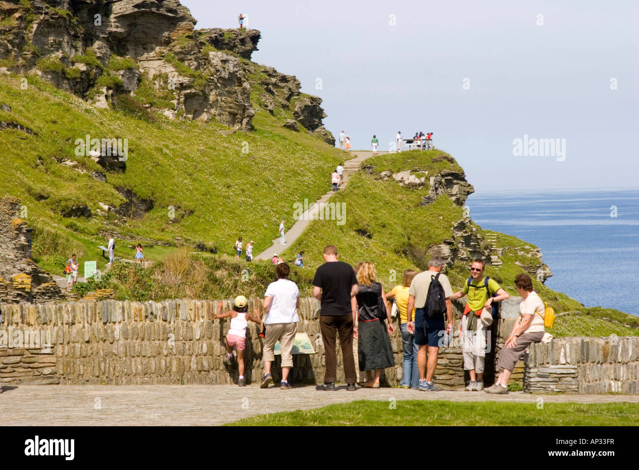 King Arthur s Castle in Tintagel north Cornwall Stock Photo - Alamy