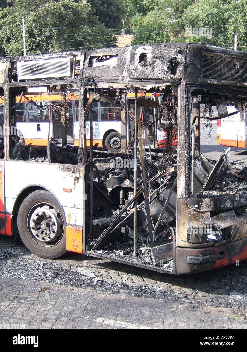 Burnt up bus hi-res stock photography and images - Alamy