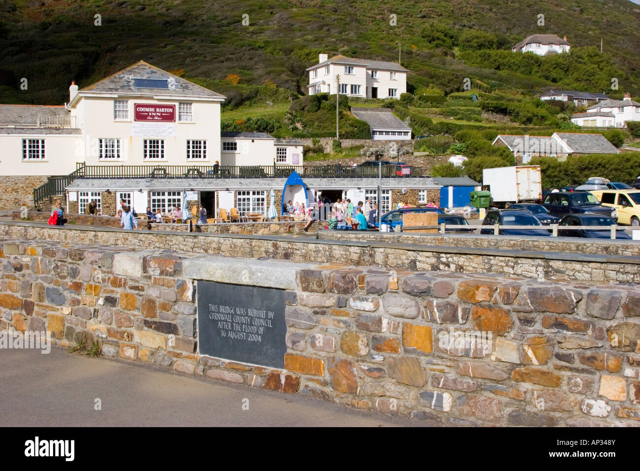 The beach and cliffs in Crackington Haven Cornwall Stock Photo - Alamy