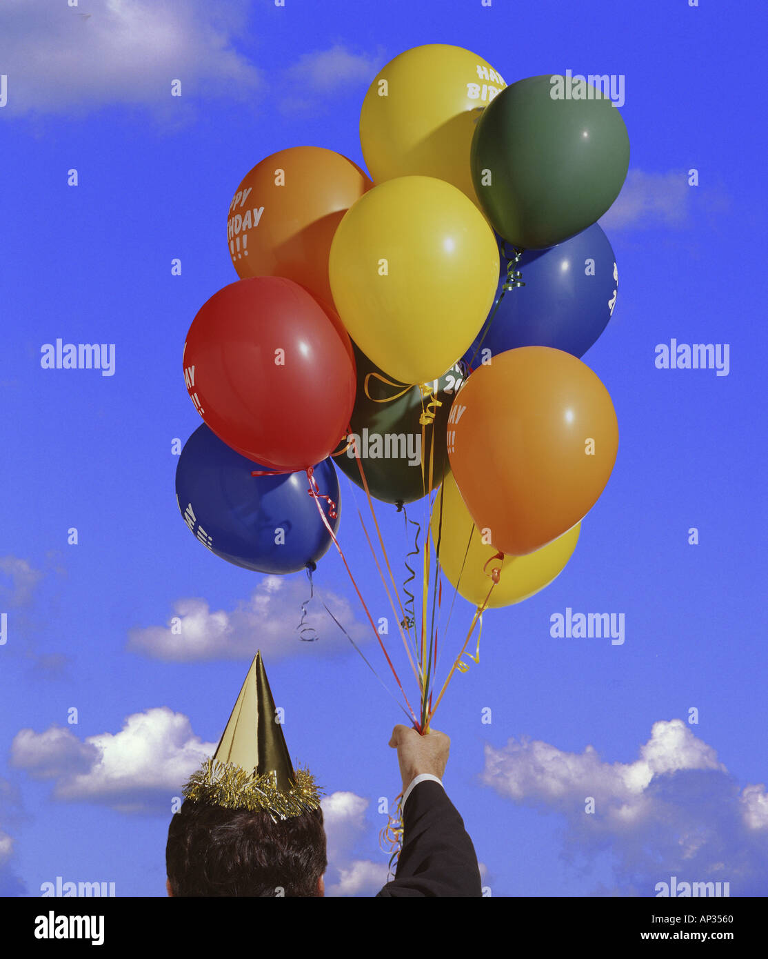 Ribbons balloons hi-res stock photography and images - Alamy