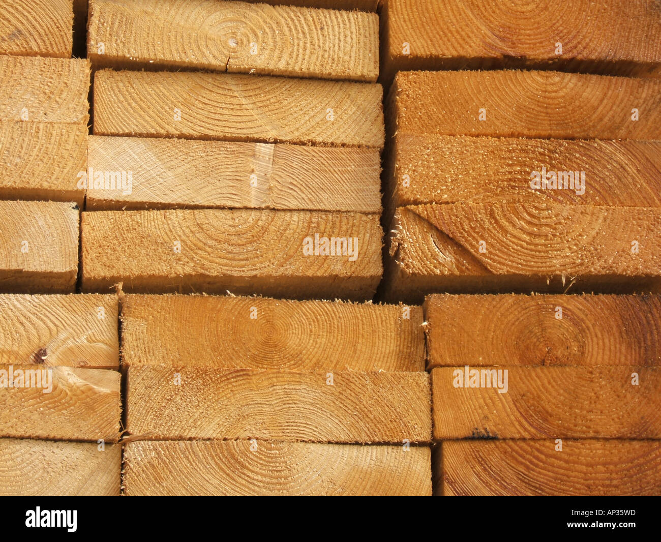 pile of wooden planks in yard diy shop Stock Photo - Alamy