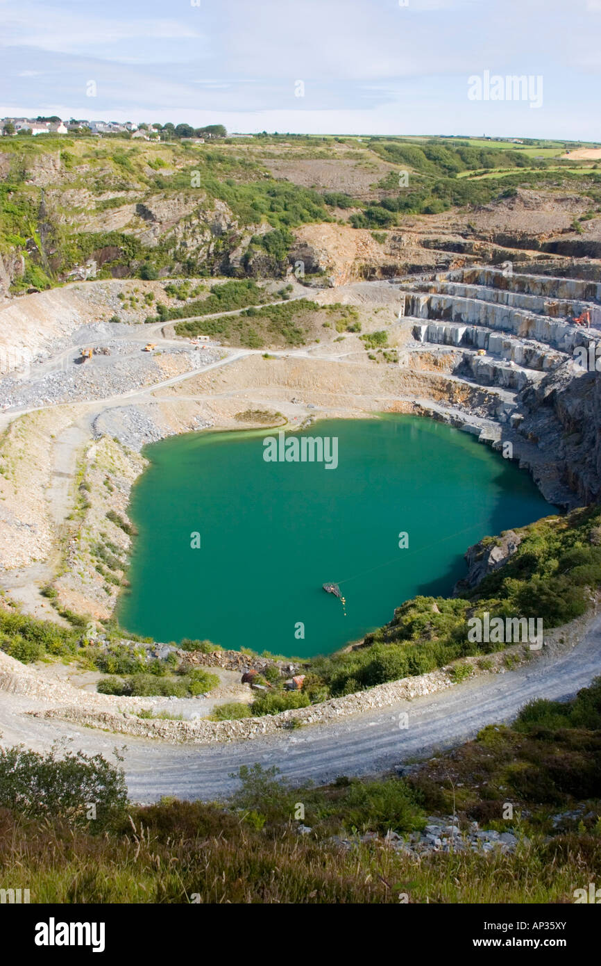 The Delabole slate quarry in north Cornwall Stock Photo - Alamy
