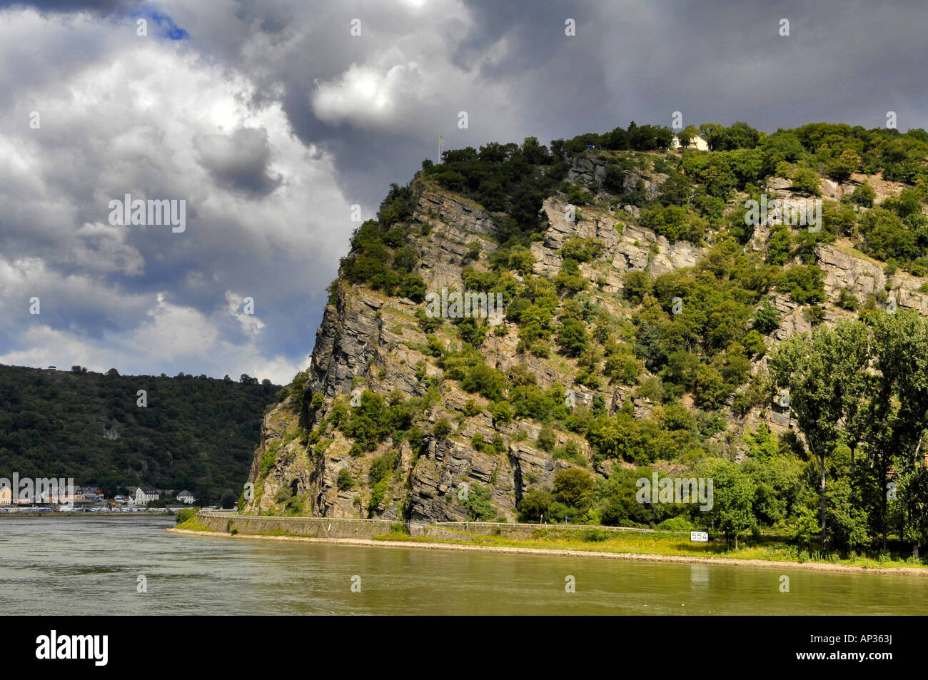 The Loreley and the Rhine, Rhineland Palatinate, Germany Stock Photo ...