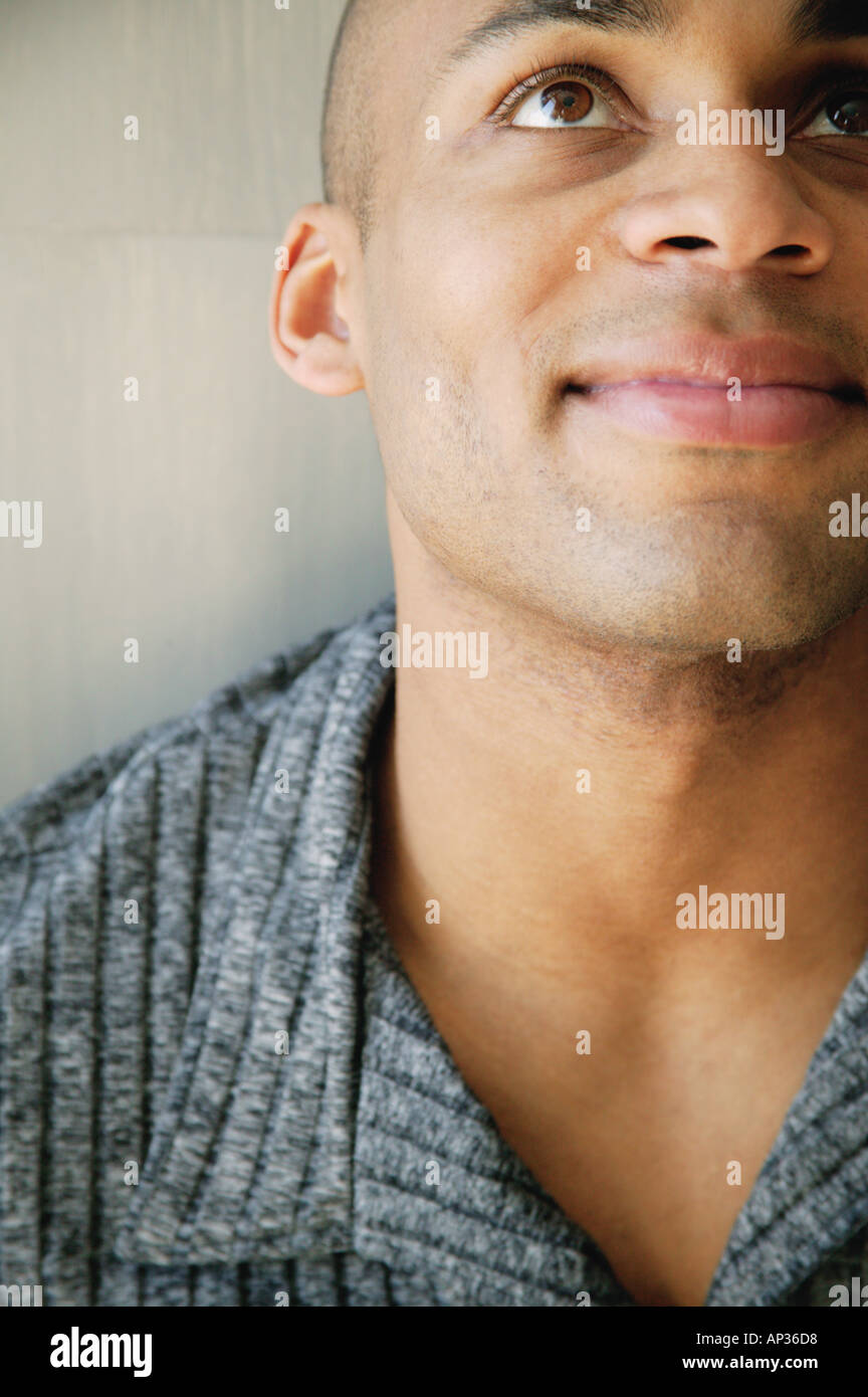 African man smirking hi-res stock photography and images - Alamy