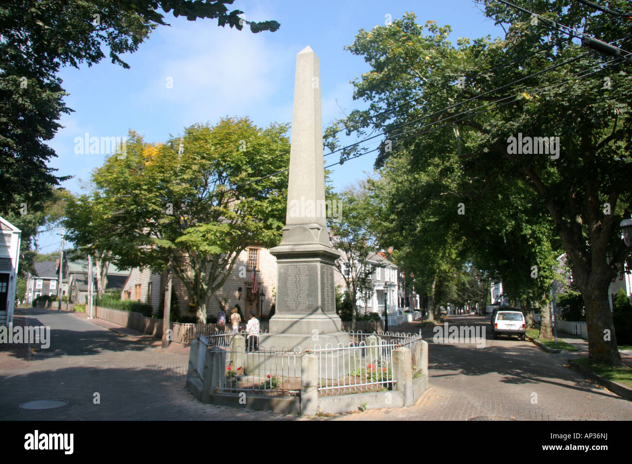 War memorial in Nantucket Cape Cod Stock Photo - Alamy