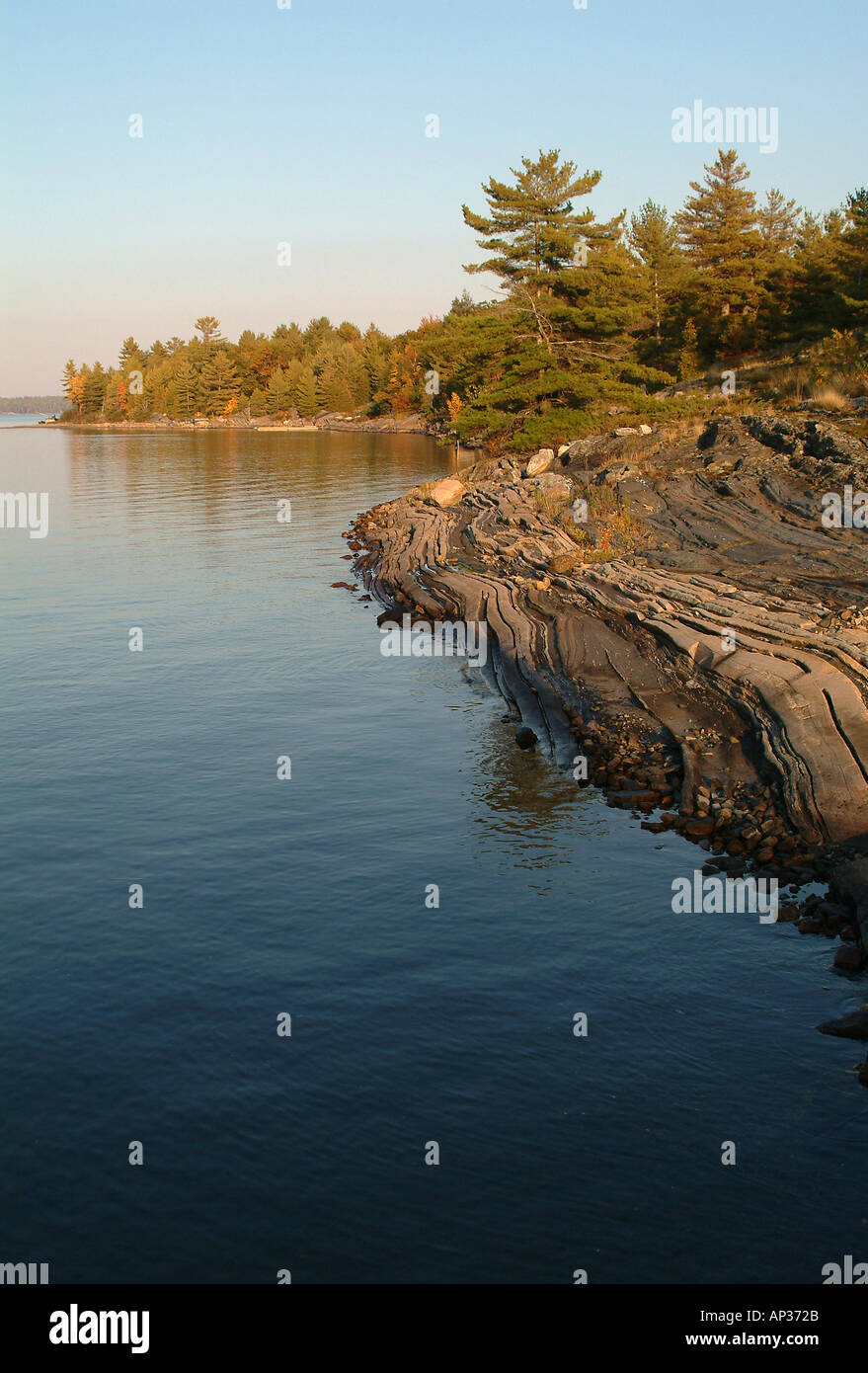A scenic lake edge Stock Photo - Alamy
