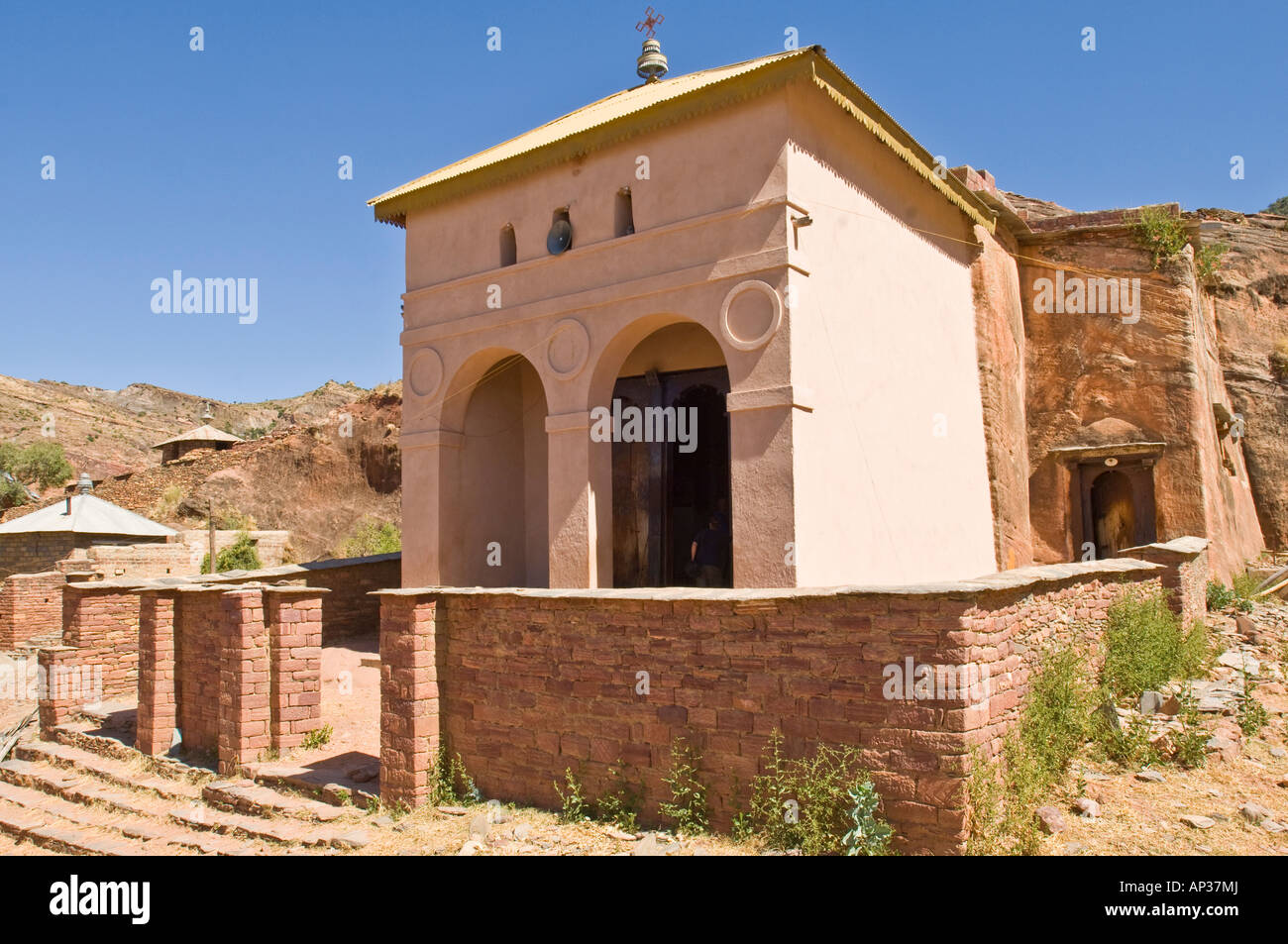 Abraha Atsbeha - a semi monolithic church built in the 10th century ...