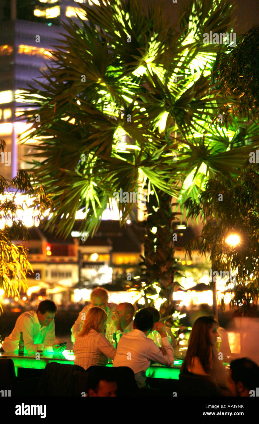 Indochine Bar, Singapore River, Singapore Stock Photo - Alamy