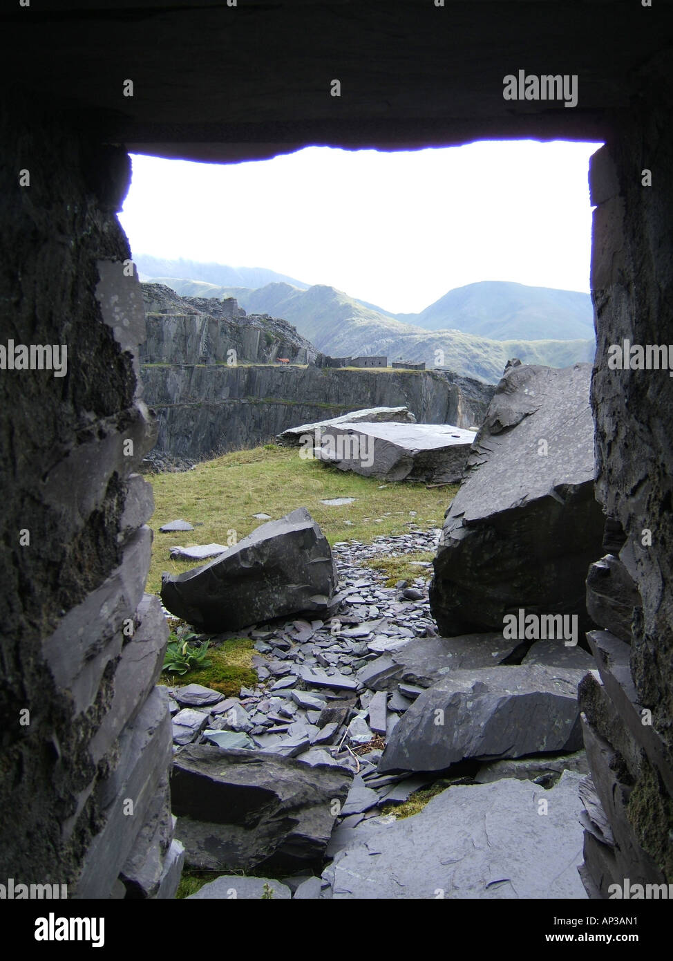 disused dinorwic slate quarry, snowdonia, wales Stock Photo - Alamy
