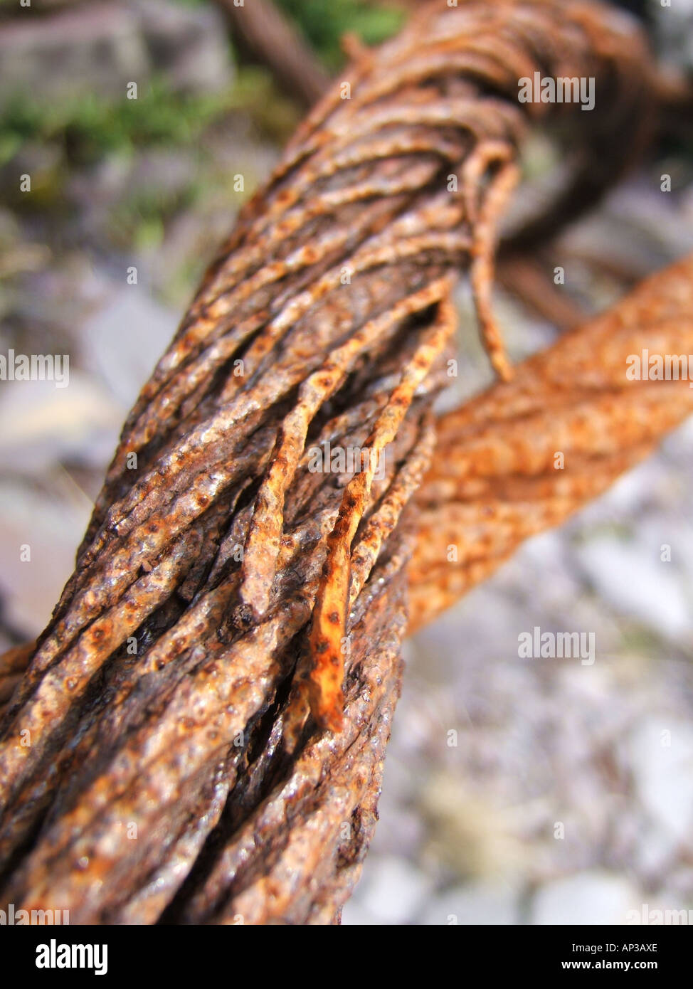 Close up corroded broken wire hi-res stock photography and images - Alamy