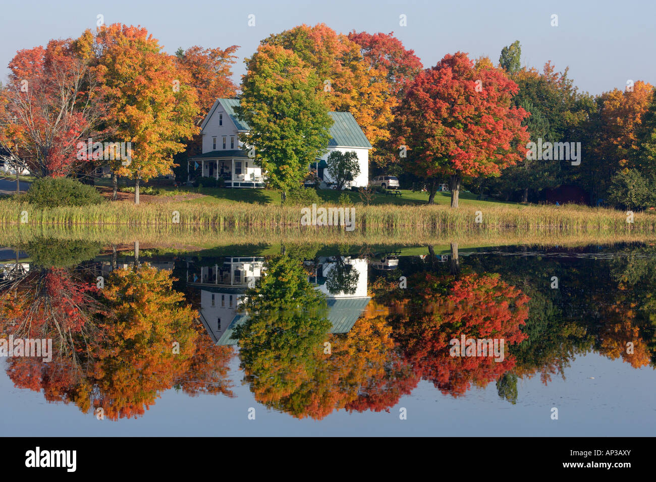Lake in Rangeley, Maine, USA Stock Photo - Alamy