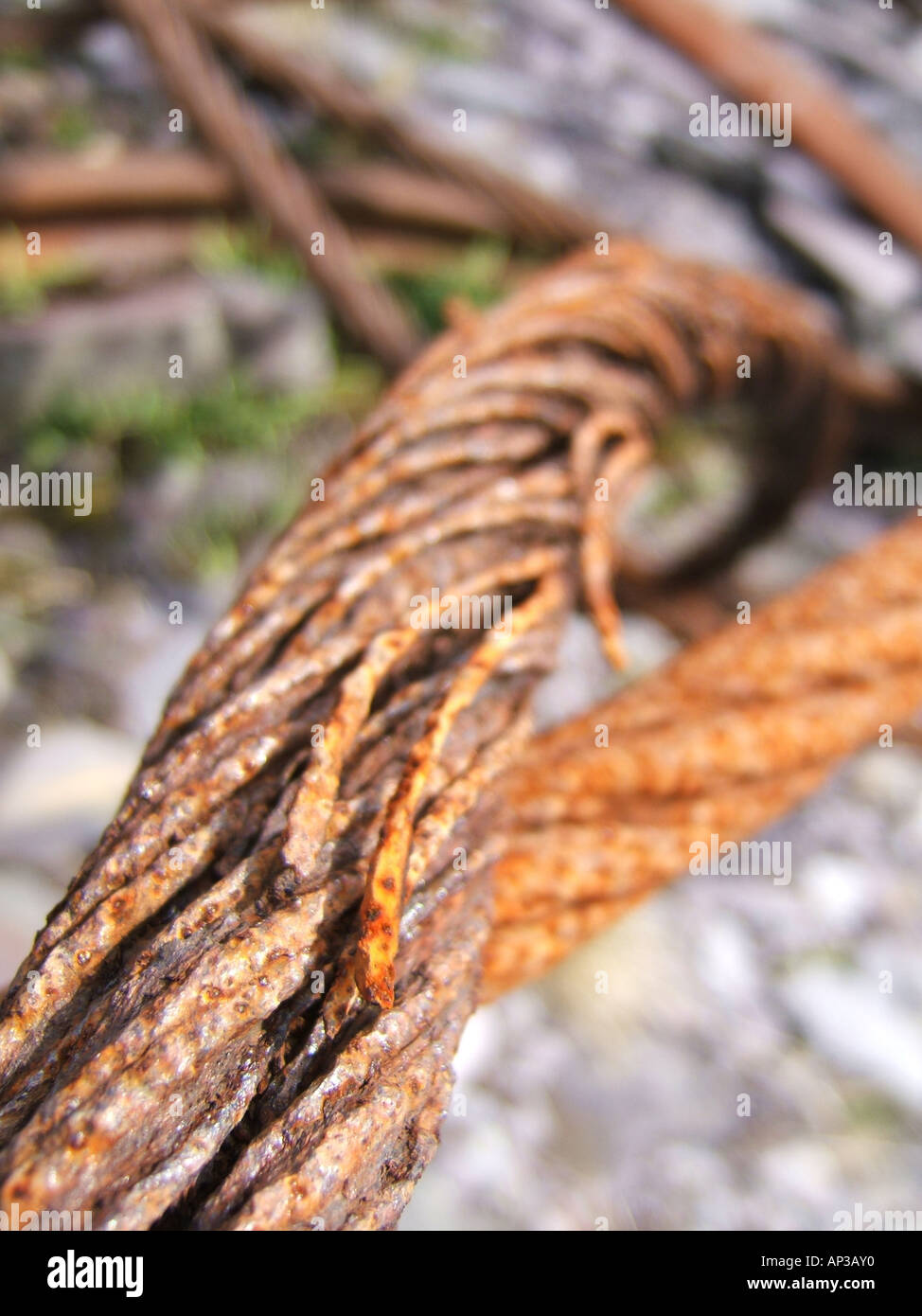 Close up corroded broken wire hi-res stock photography and images - Alamy