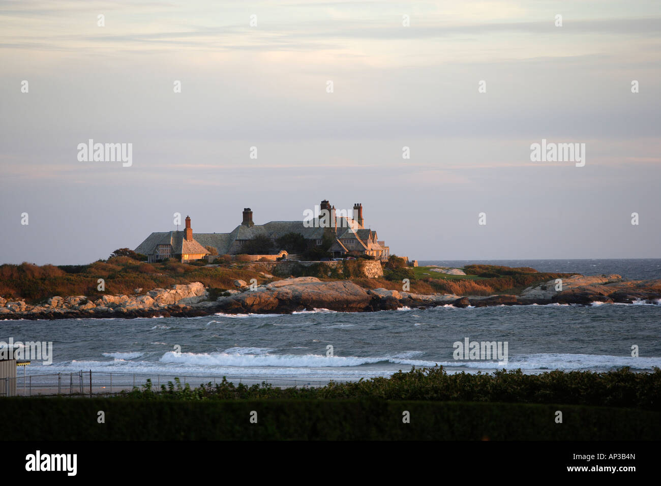 Exclusive homes on Ocean Drive in Newport, Rhode Island, USA Stock ...