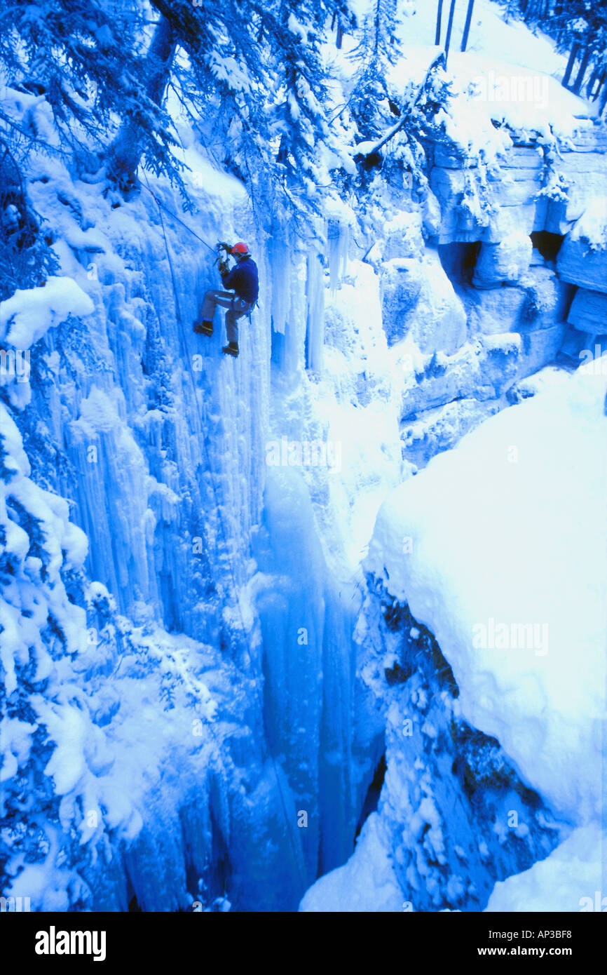 Ice climbing jasper national park hi-res stock photography and images ...