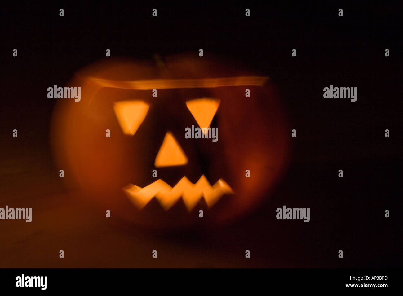 Halloween pumpkin with movement blur Stock Photo - Alamy