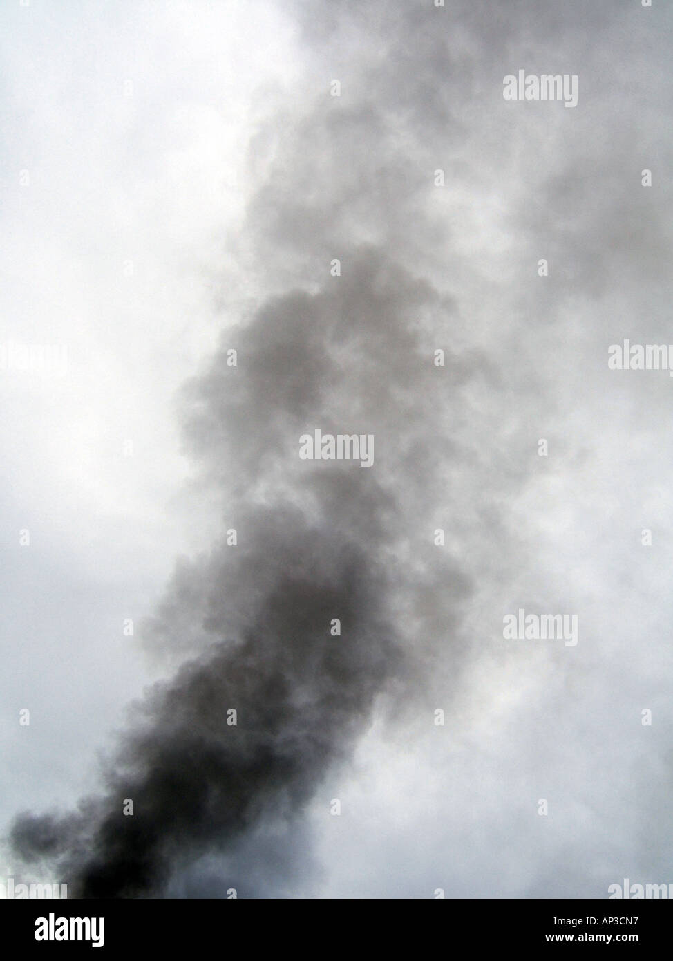 trail of black smoke Stock Photo - Alamy