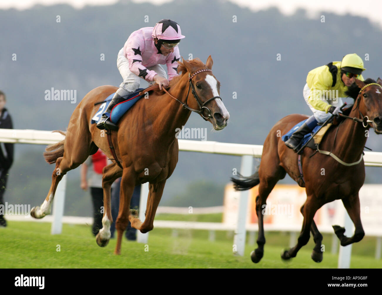 Horse Racing Chepstow Racecourse South East Wales Stock Photo - Alamy