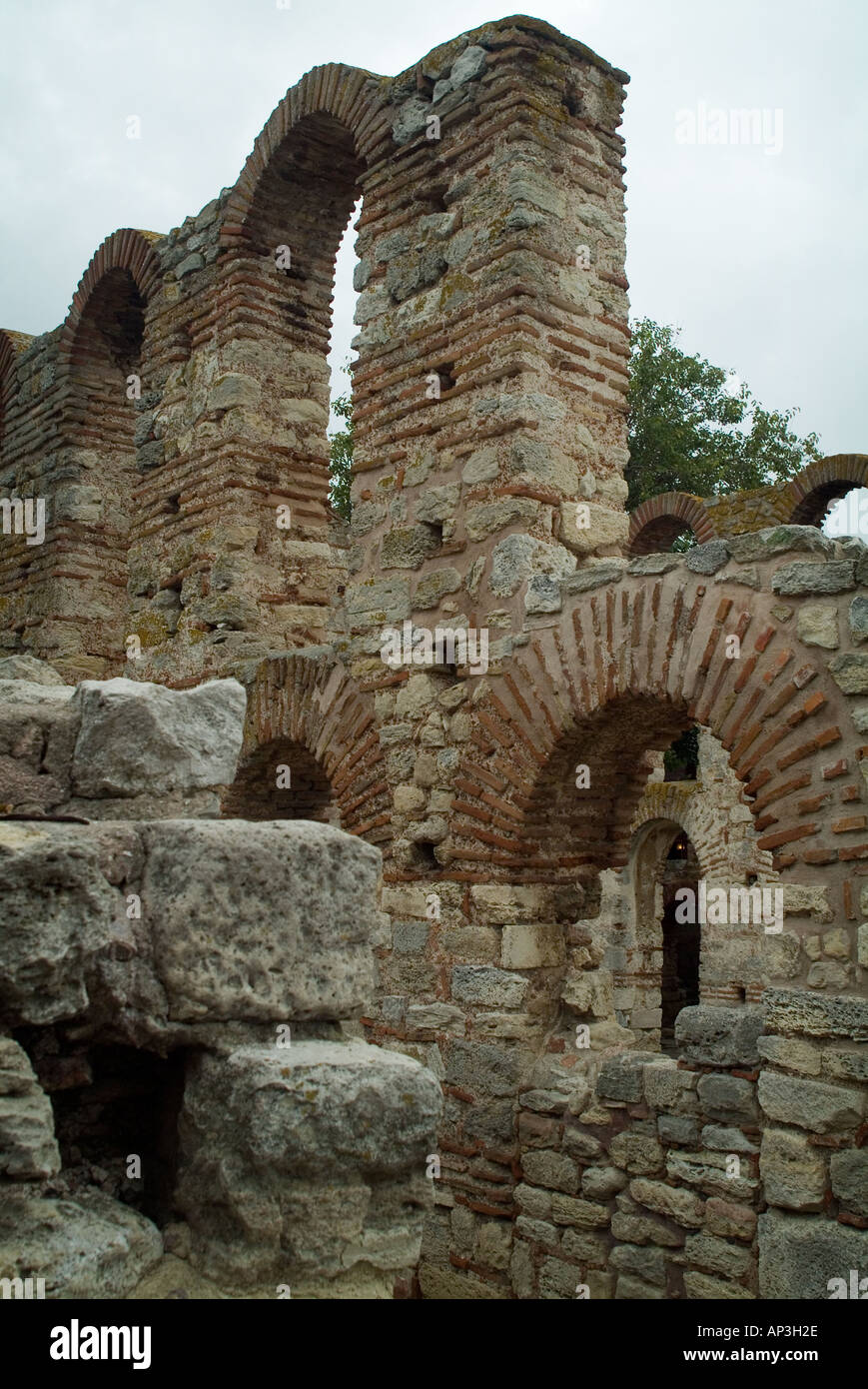 ancient church ruins Nessebar Bulgaria Stock Photo - Alamy