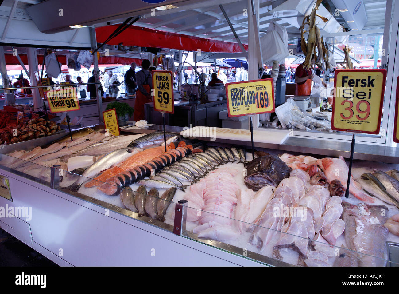Norway, Bergen, Fish market Stock Photo - Alamy