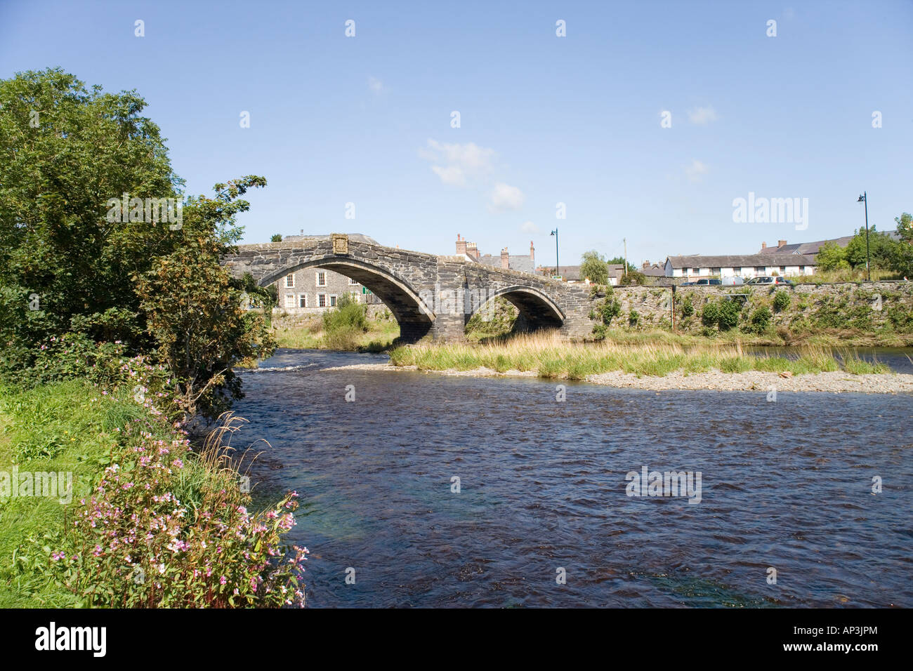 Llanrwst bridge in the Conway valley, North Wales Stock Photo - Alamy