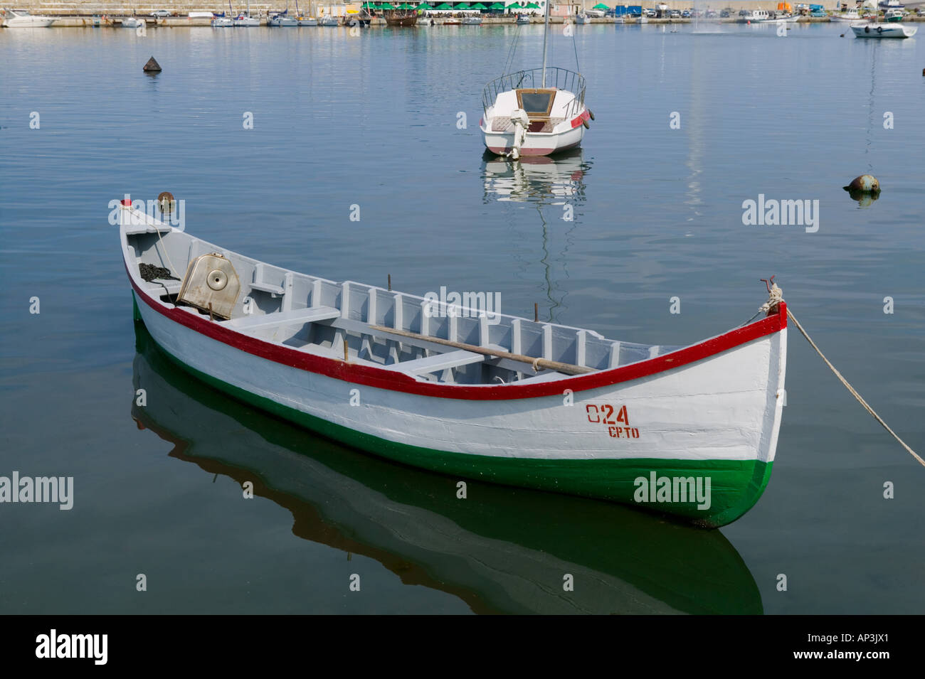Romania, Constanta, fishing boat in harbour Stock Photo - Alamy